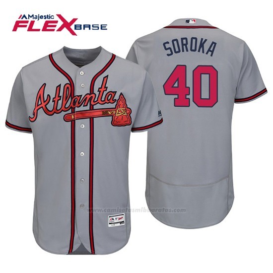 Camiseta Beisbol Hombre Atlanta Braves Mike Soroka Flex Base Autentico ...