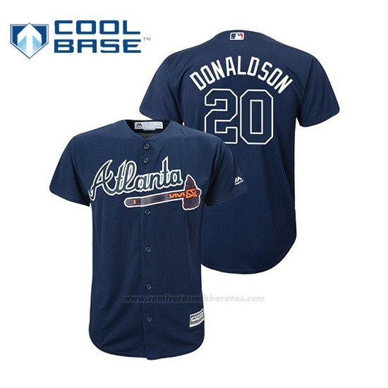 Camiseta Beisbol Nino Atlanta Braves Josh Donaldson Cool Base Official ...